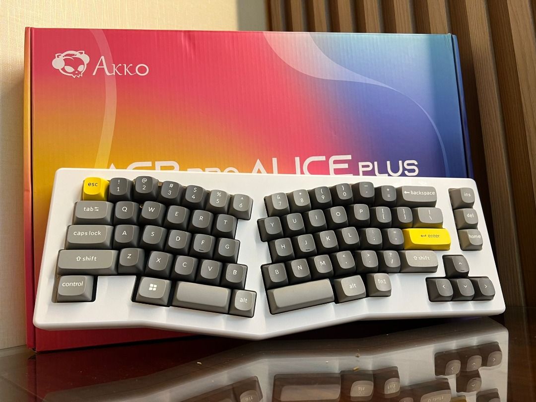 Fully Built Customised Akko ACR Pro Alice Plus Ergonomic Mechanical ...
