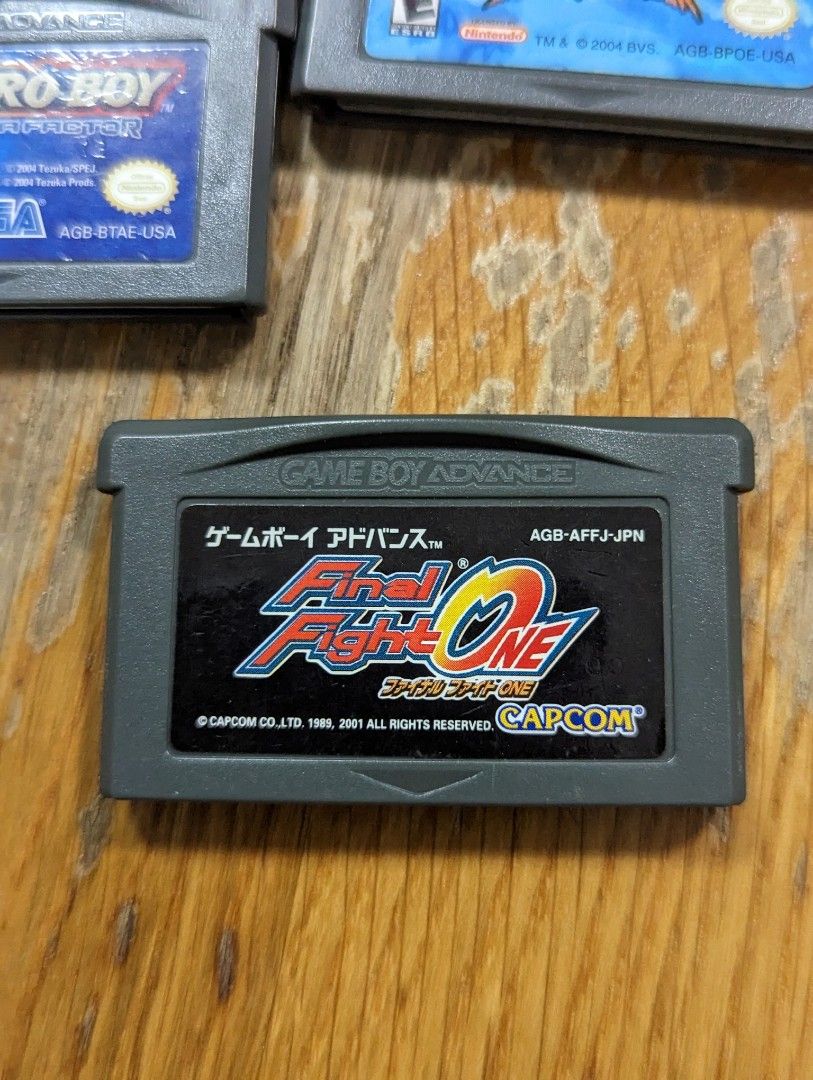 Gameboy Cartridges advance Nintendo final fight one Japan power ranger ...