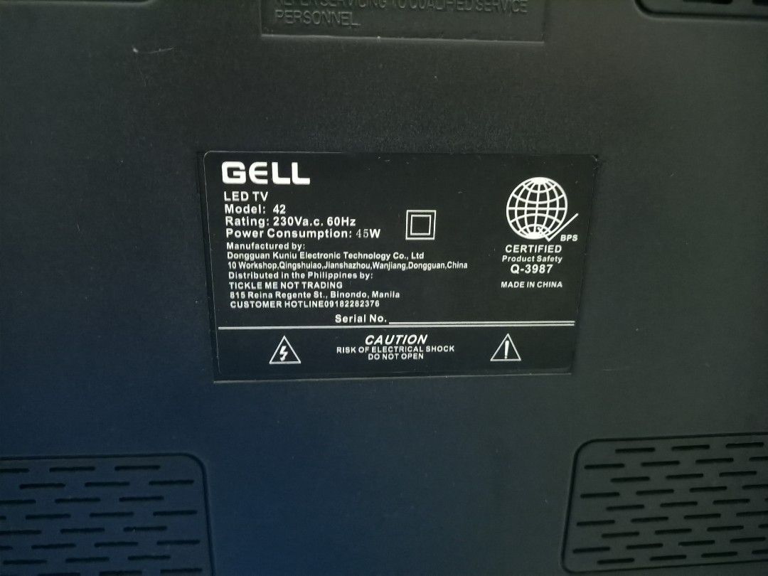 Gell led tv 42inch rush, TV & Home Appliances, TV & Entertainment, TV ...