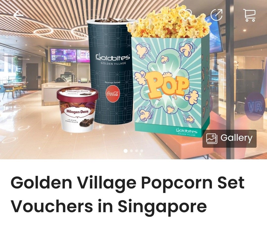 Golden Village Popcorn Set voucher - redeem via Klook, Tickets ...
