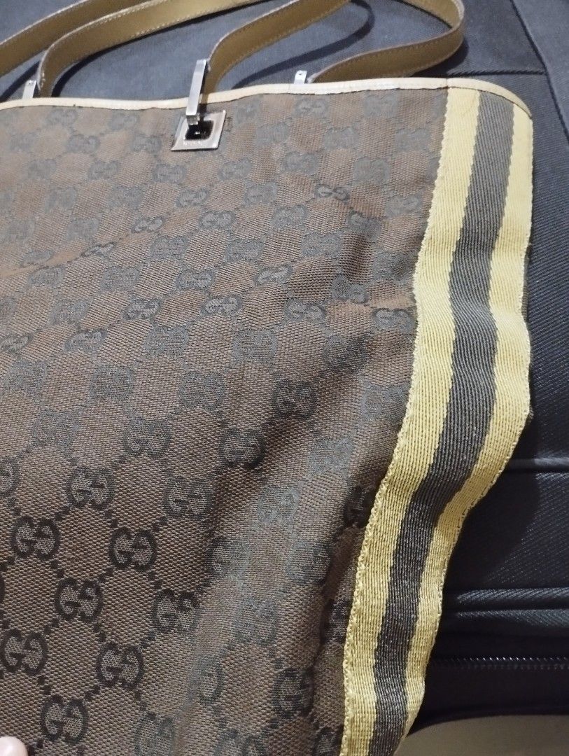 Gucci Cherry line monogram tote, Luxury, Bags & Wallets on Carousell