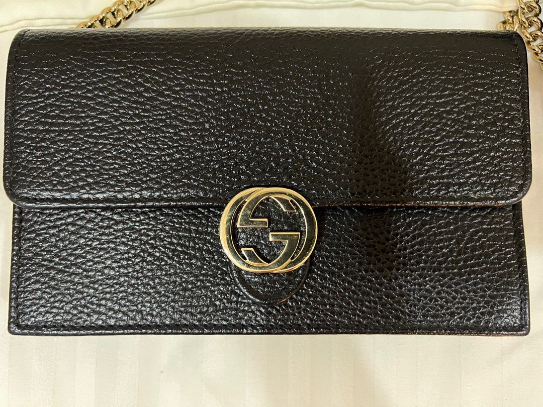 Gucci Interlocking Leather Crossbody WOC, Luxury, Bags & Wallets on ...