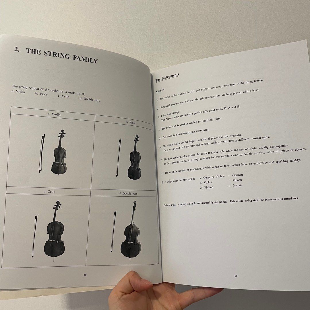Guidelines on the Instruments of The Orchestra Lee Ching Ching, Hobbies ...
