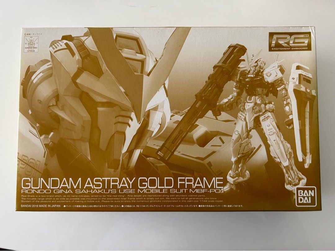 Gundam Astray Gold Frame RG, Hobbies & Toys, Toys & Games on Carousell
