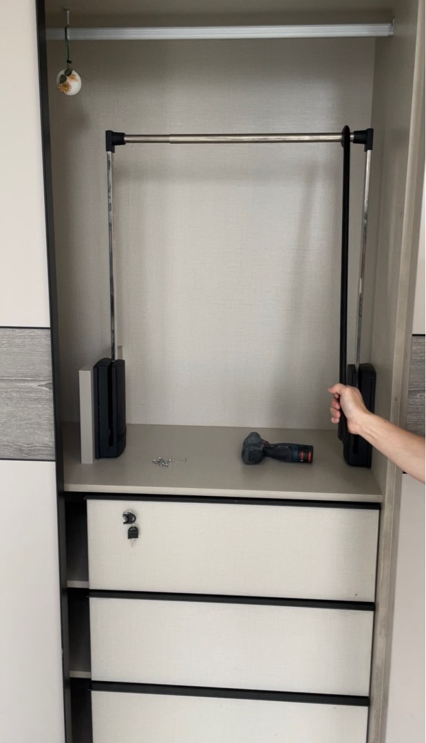 Hafele Pull Down Hanger, Furniture & Home Living, Home Improvement ...