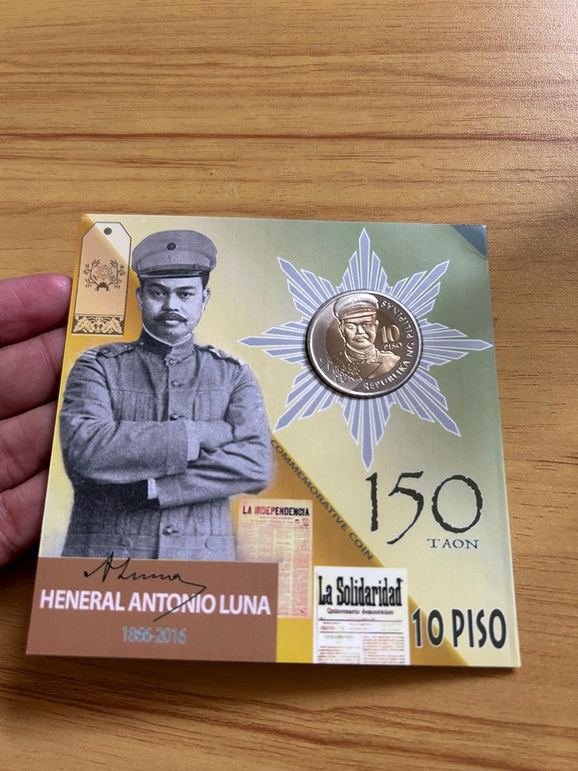Heneral Antonio Luna Php 10-peso Coin on Carousell