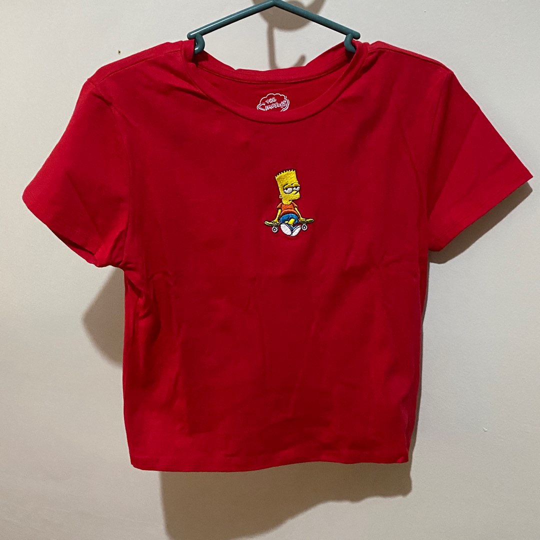 H&M the simpsons crop top, Women's Fashion, Tops, Others Tops on Carousell