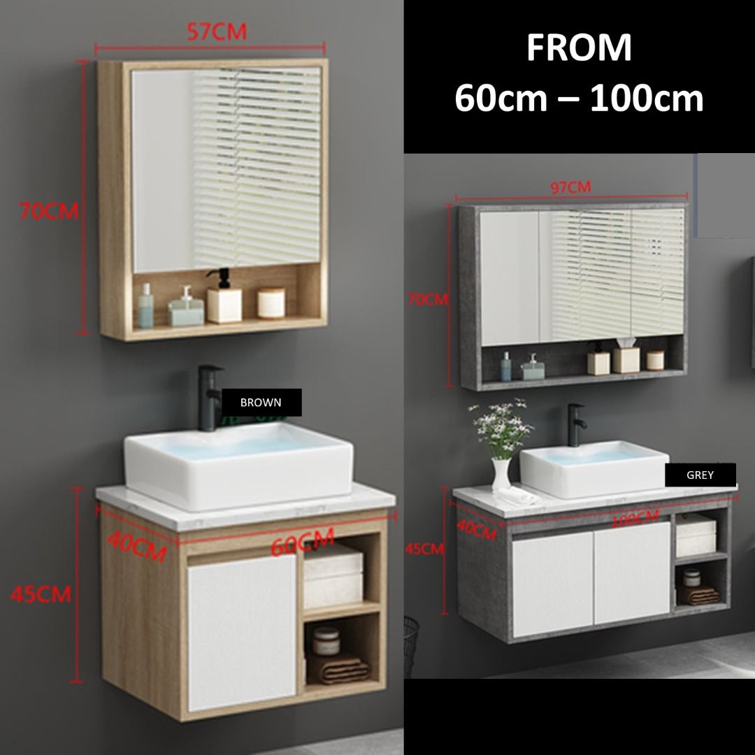 Hotel Style Vanity Set / Small width Vanity / Top Mount Vanity ...