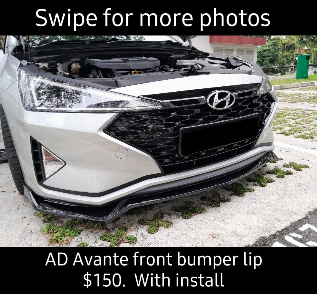 Hyundai AD Avante front bumper lip, Car Accessories, Accessories on Carousell