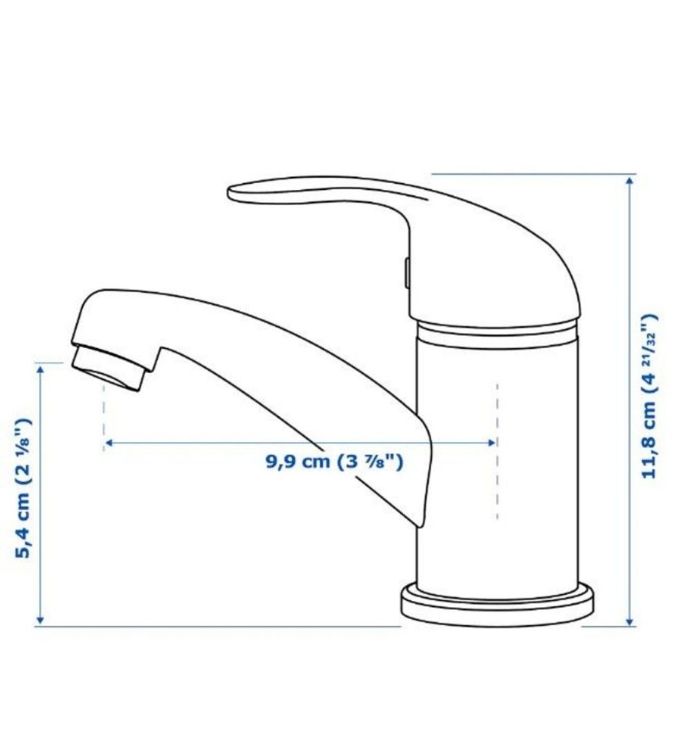 IKEA Olskar hot and cold mixer, Furniture & Home Living, Bathroom ...