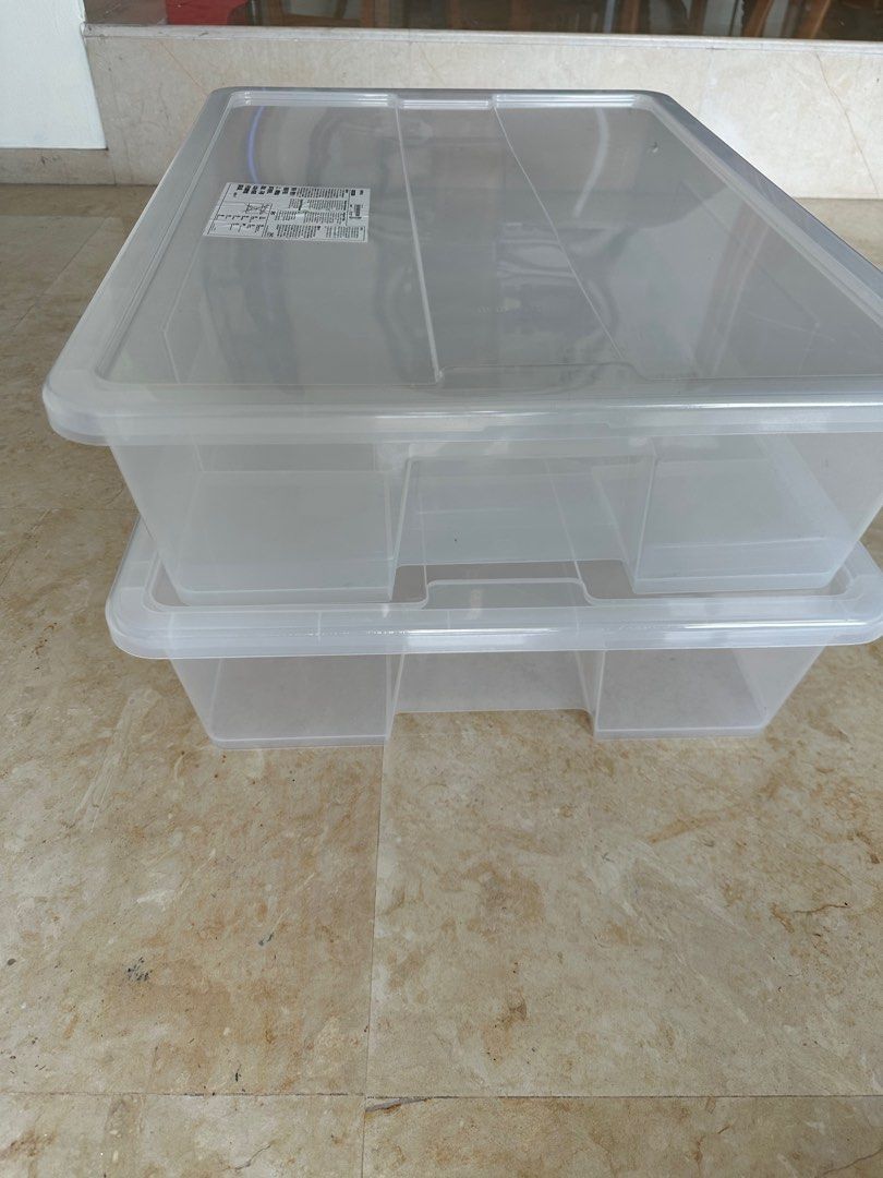 IKEA Samla Storage Boxes 55L, Furniture & Home Living, Home Improvement ...