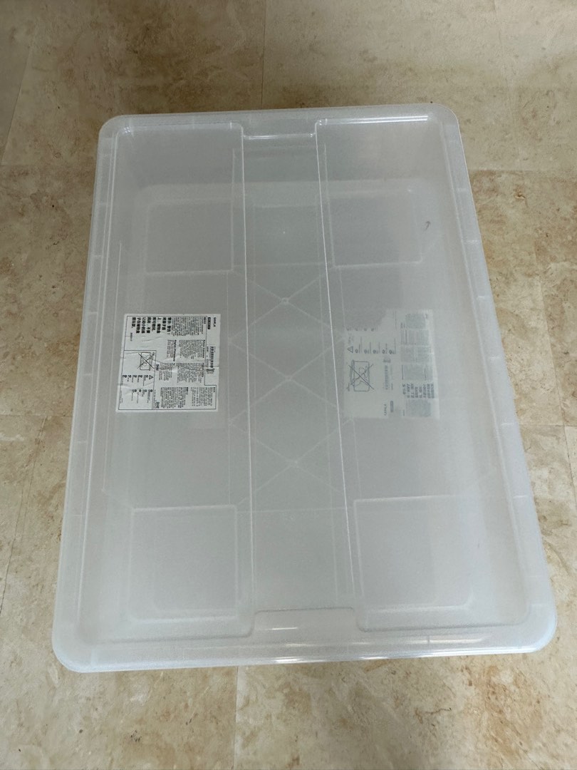 IKEA Samla Storage Boxes 55L, Furniture & Home Living, Home Improvement ...