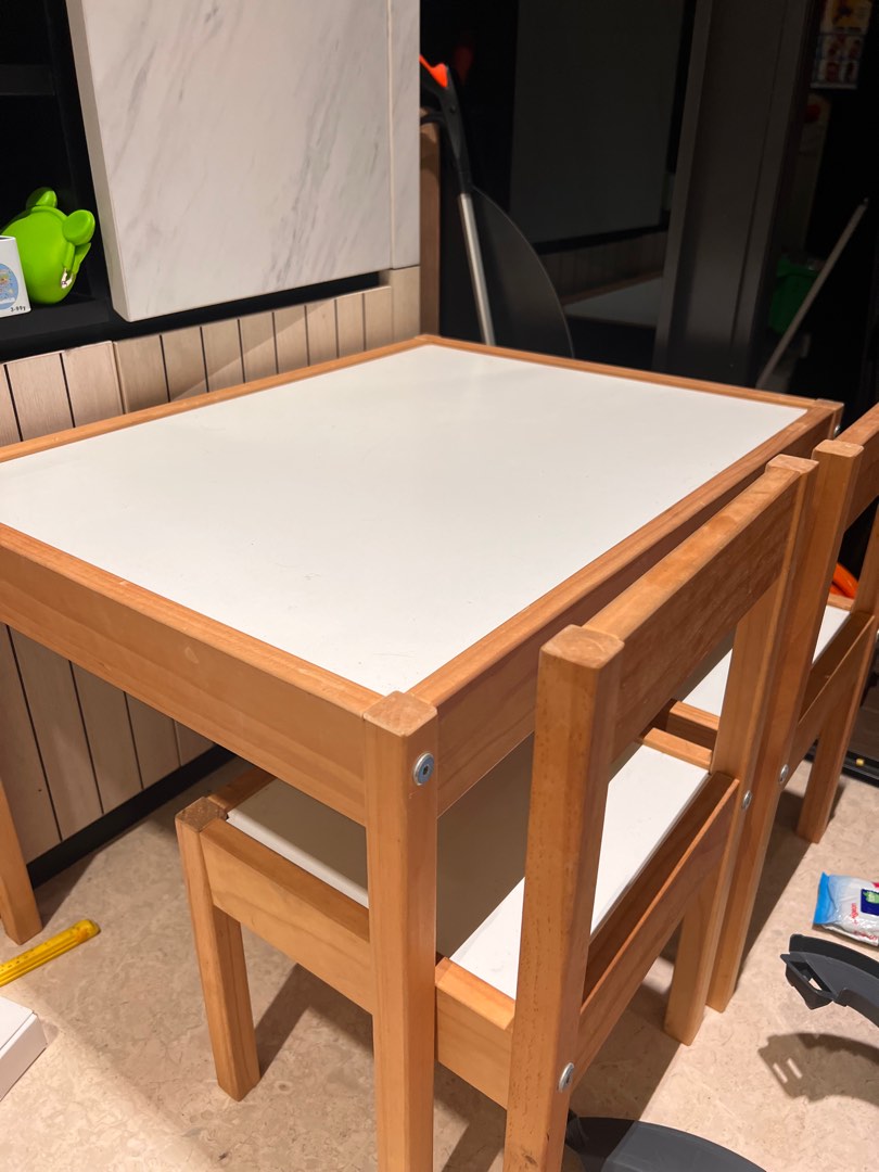 IKEA table and chairs, Furniture & Home Living, Furniture, Tables ...