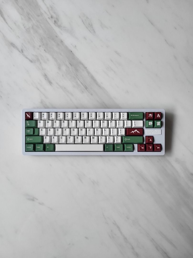 [KEYCAPS INCLUDED] Ikki68 Aurora x Camping | Fully Assembled Custom ...