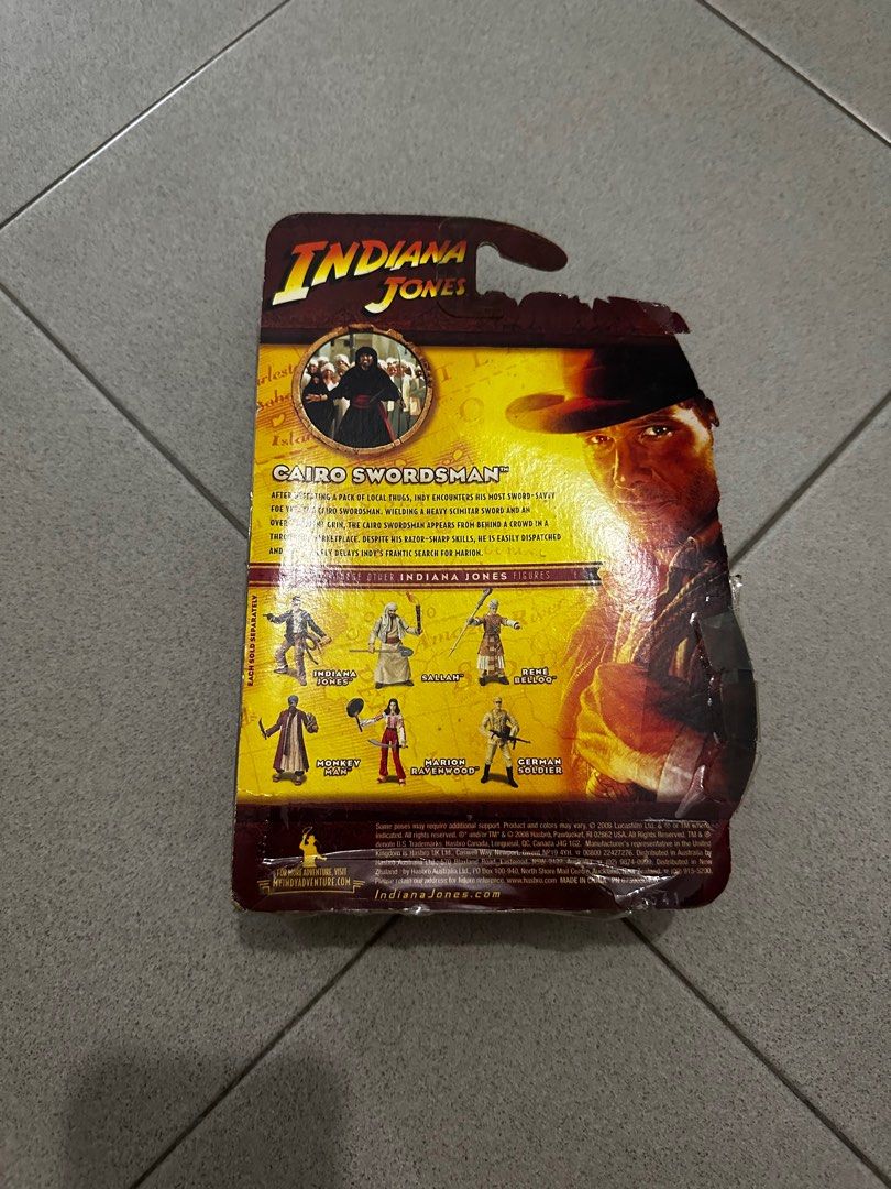 Indiana Jones Figurine - Cairo Swordsman, Hobbies & Toys, Toys & Games ...