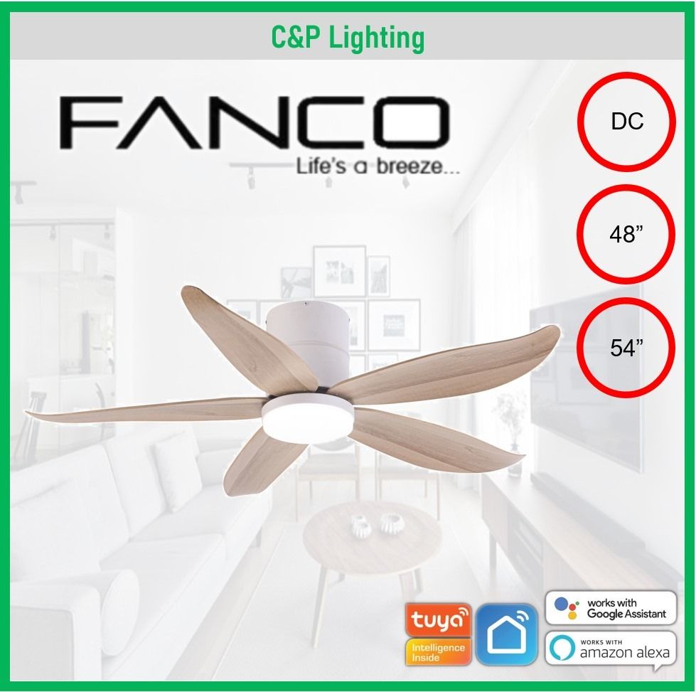 [Installation Promo] Fanco Rito-5 48" / 54" Smart Wifi 5 Blades DC ...