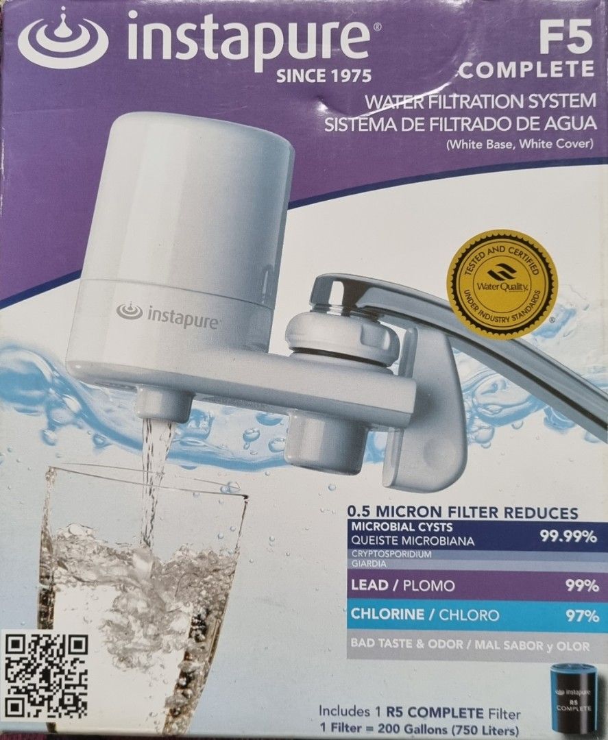 Instapure F5 Complete Tap Water Filtration System, TV & Home Appliances ...
