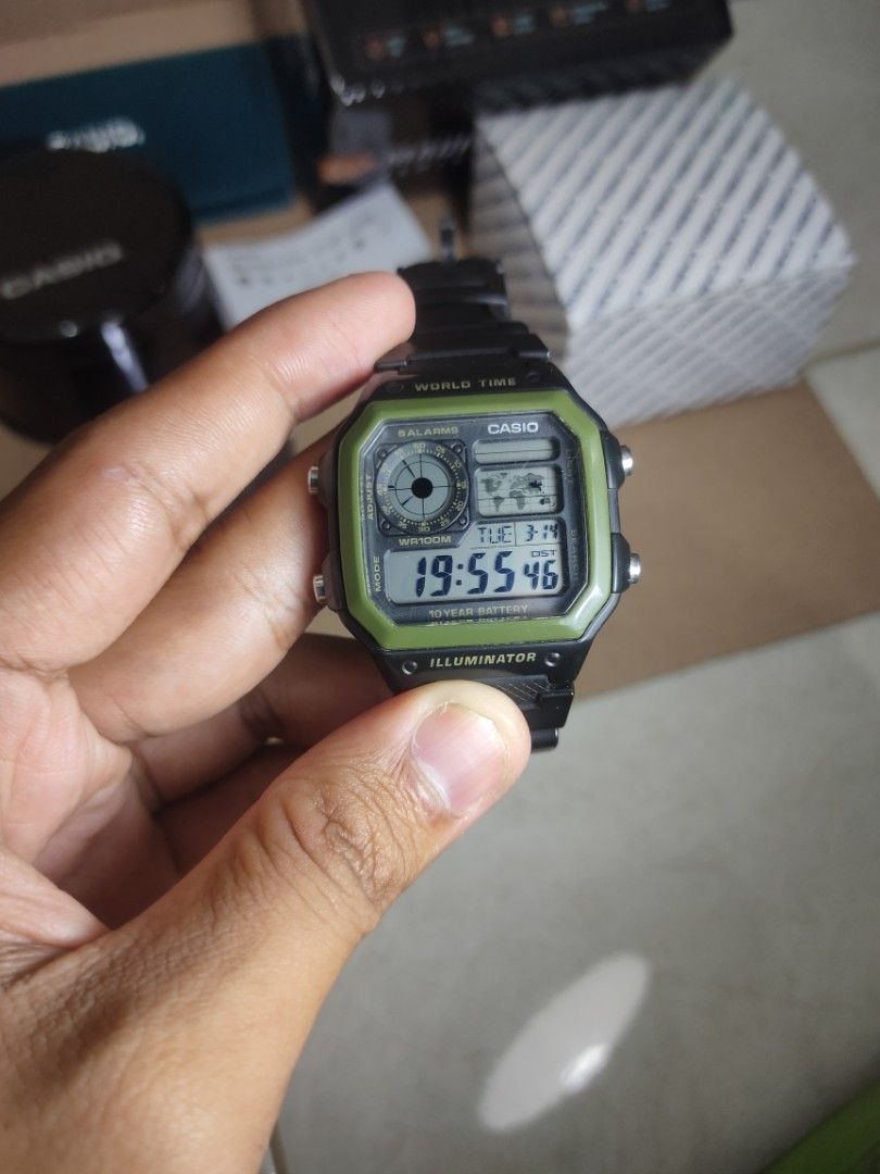 Jam Casio ae 1200 original, Fesyen Pria, Jam Tangan di Carousell