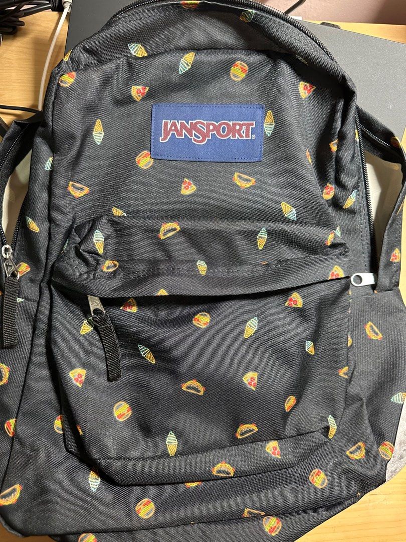 Jansport Backpack in Black (fast food), Women's Fashion, Bags & Wallets ...