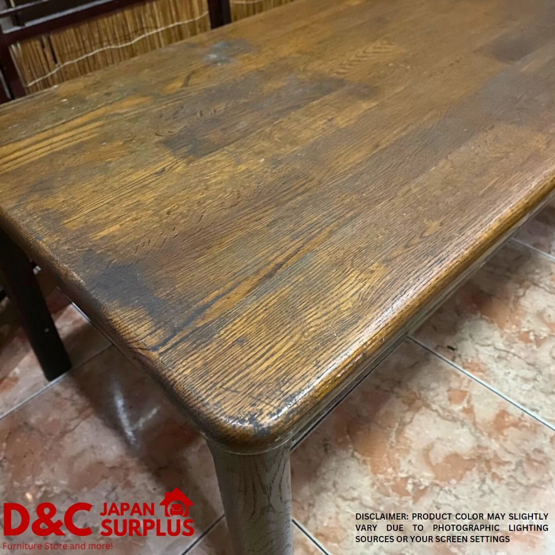 Japan Surplus Wooden Coffee Table L124cm x W65cm x H50cm, Furniture ...