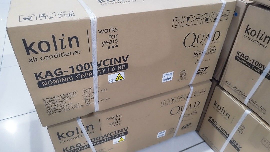 Kolin .75 HP 1.HP 1.5HP Quad Inverter Aircon - BRAND NEW UNIT, TV ...