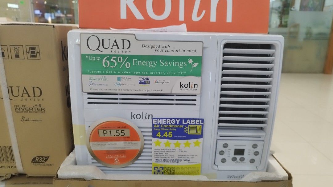 Kolin .75 HP 1.HP 1.5HP Quad Inverter Aircon - BRAND NEW UNIT, TV ...