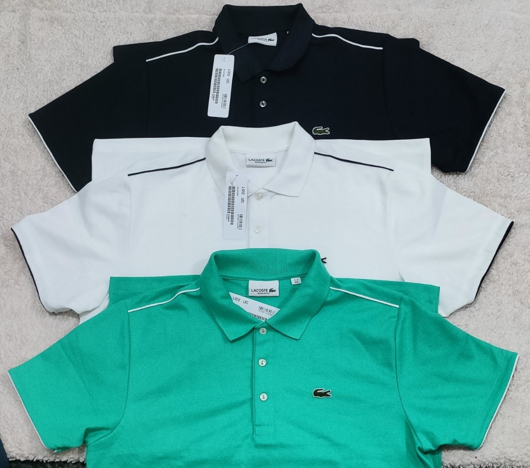 Lacoste Piping Pique For men, Men's Fashion, Tops & Sets, Tshirts ...