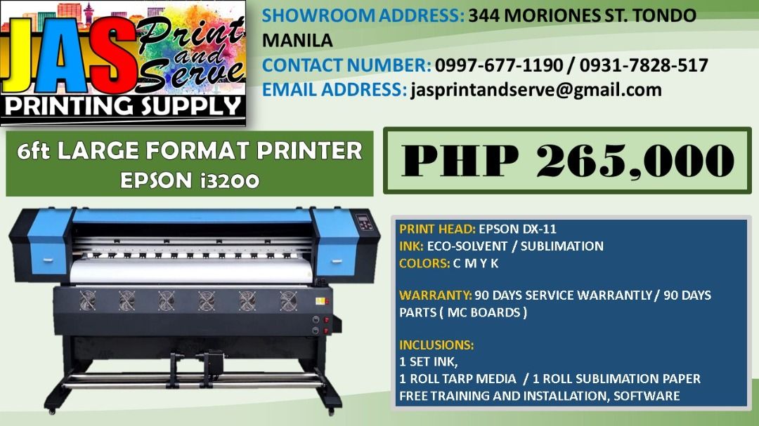 LARGE FORMAT PRINTER TARPAULIN MACHINE, Computers & Tech, Printers ...