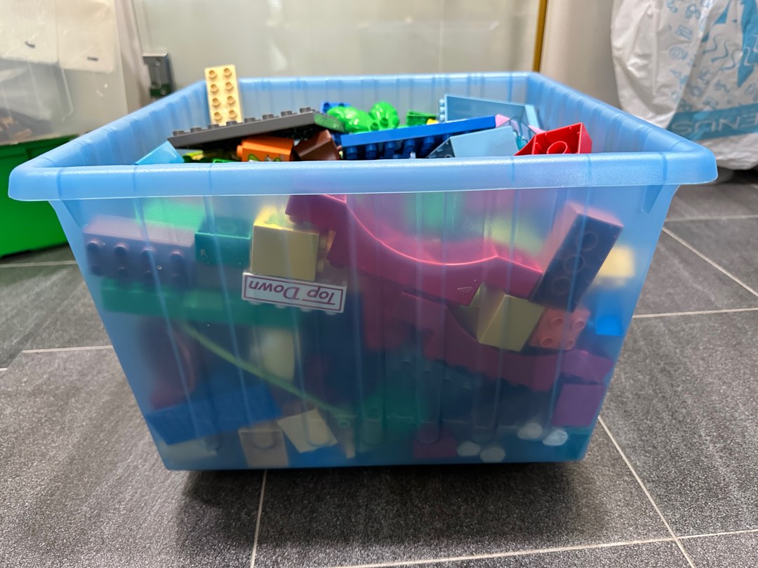 Lego Duplo Blocks in IKEA box: 29x29x23cm (LxBxH), Hobbies & Toys, Toys ...