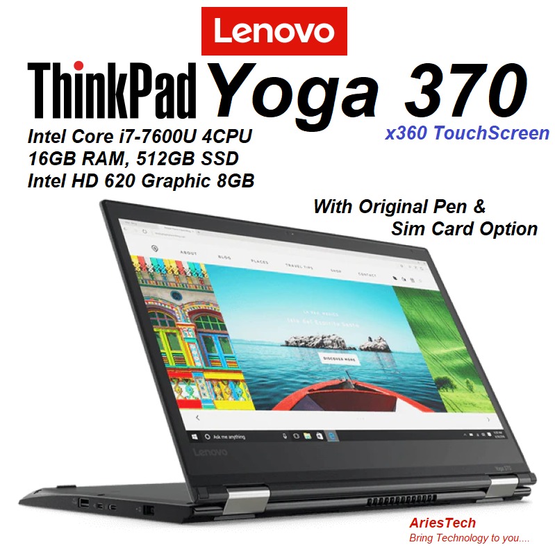 Lenovo ThinkPad Yoga 370 x360 TouchScreen, Computers & Tech, Laptops ...