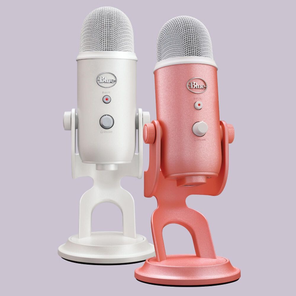 Logitech Blue Yeti for Aurora Collection (Pink Dawn/White Mist), Audio ...