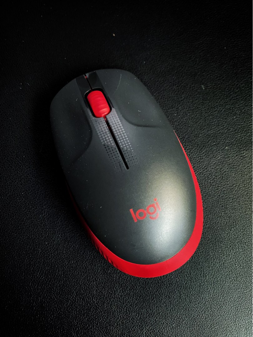 Logitech m190 Silent click mouse (red & black), Computers & Tech, Parts ...