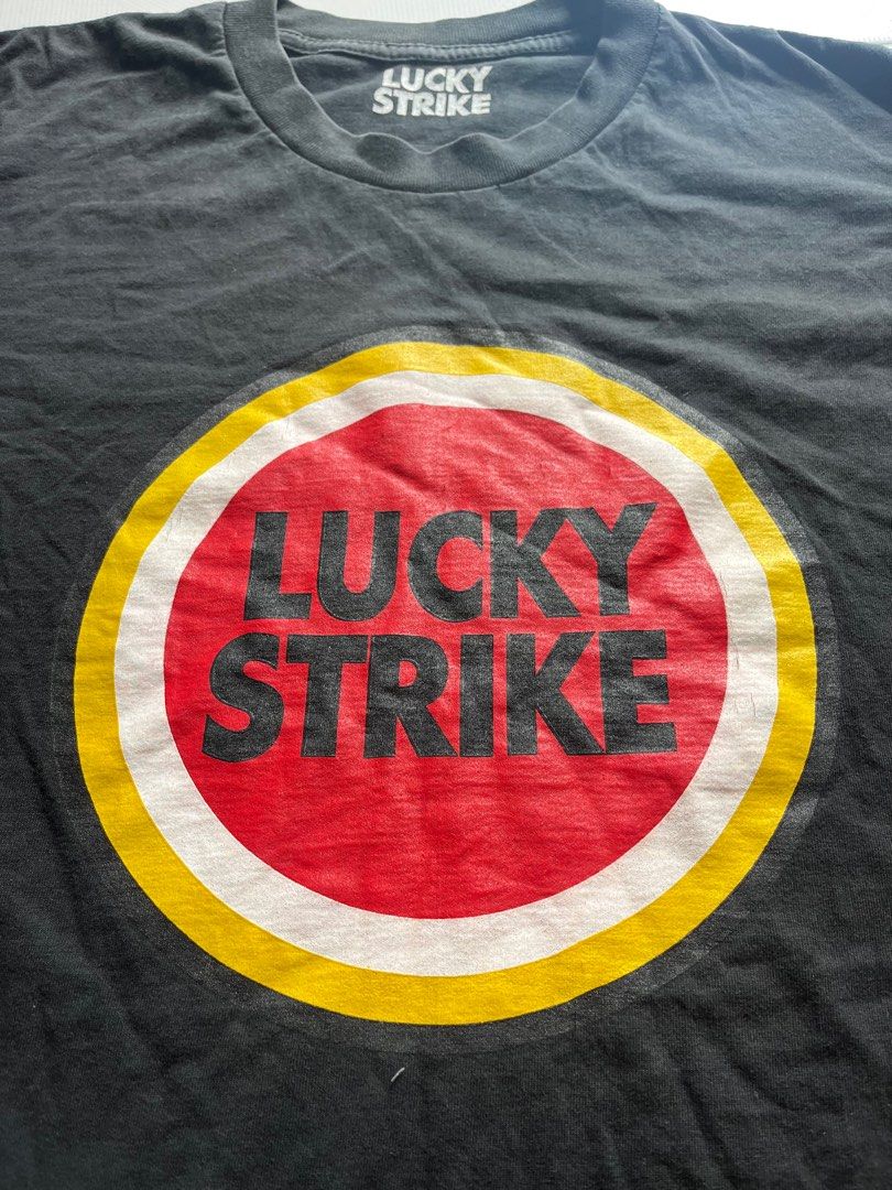 LUCKY STRIKE BIG LOGO, Men's Fashion, Tops & Sets, Tshirts & Polo ...