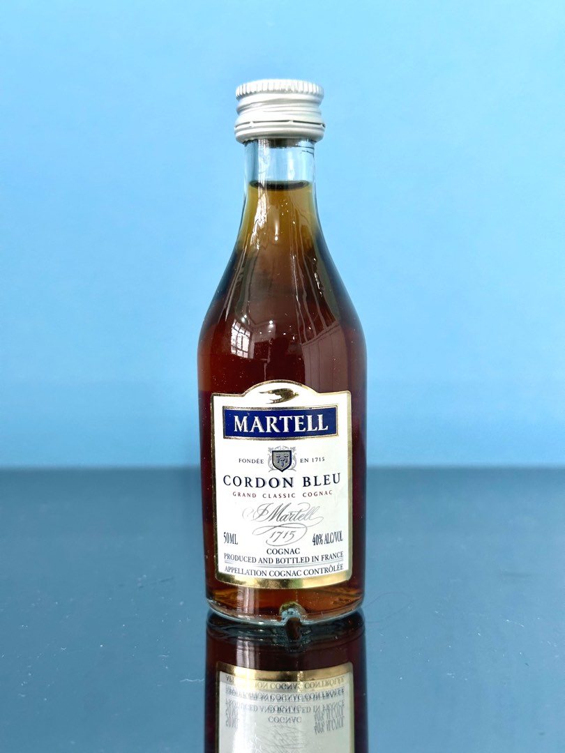 Martell Cordon Bleu @ Miniature Mini Small Bottle, Alcohol Liquor Old ...