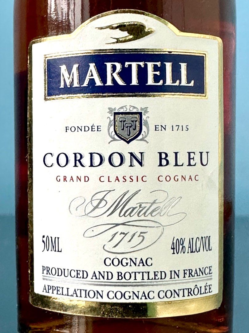 Martell Cordon Bleu @ Miniature Mini Small Bottle, Alcohol Liquor Old ...