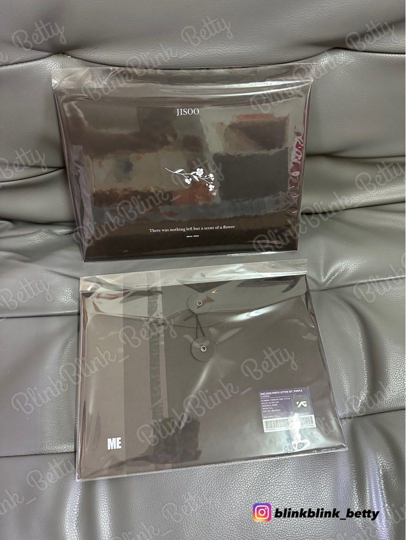 [現貨]全新未拆[ME] JISOO PHOTO LETTER SET (BLACK ) JISOO SOLO MD 套裝 Blackpink, 興趣及遊戲, 收藏品及紀念品, 韓流 ...