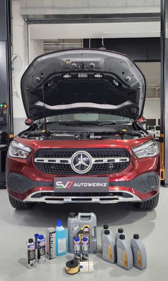 Mercedes GLC engine oil service, Car Accessories, Car Workshops ...