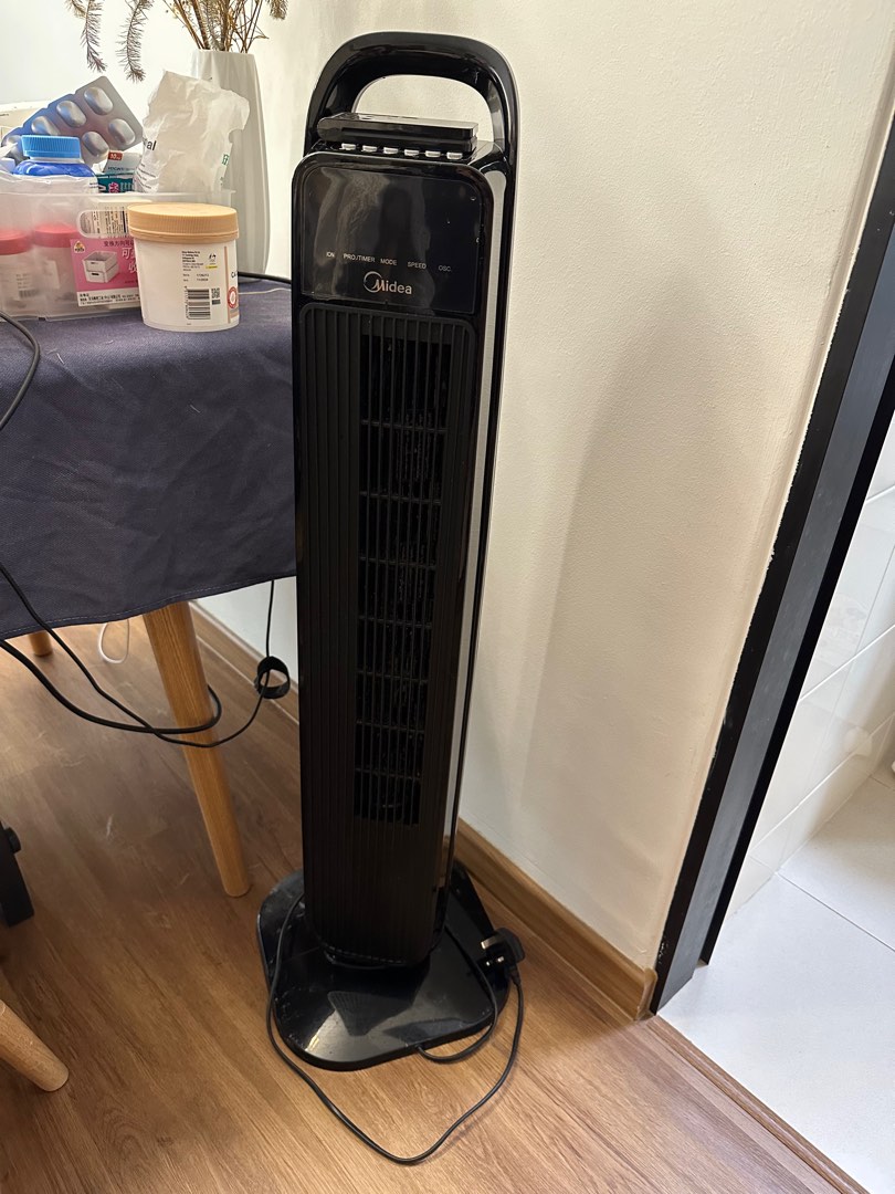 Midea Tower Fan with Remote, Furniture & Home Living, Lighting & Fans ...