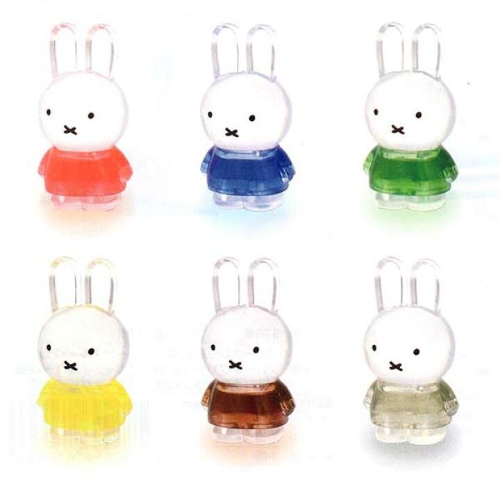 Miffy figurine set rainbow translucent transparent see through toy ...
