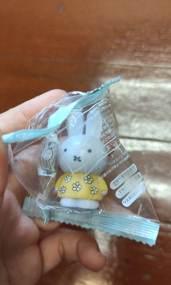 Miffy rabbit figurine toy bunny white rabbit stripe flower shirt ...