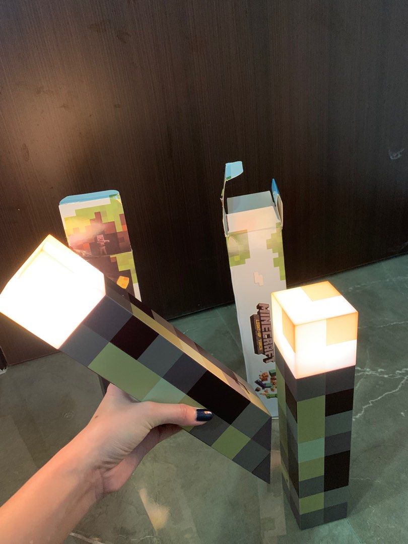 Minecraft Light Sticks Glow Light, Furniture & Home Living, Lighting ...