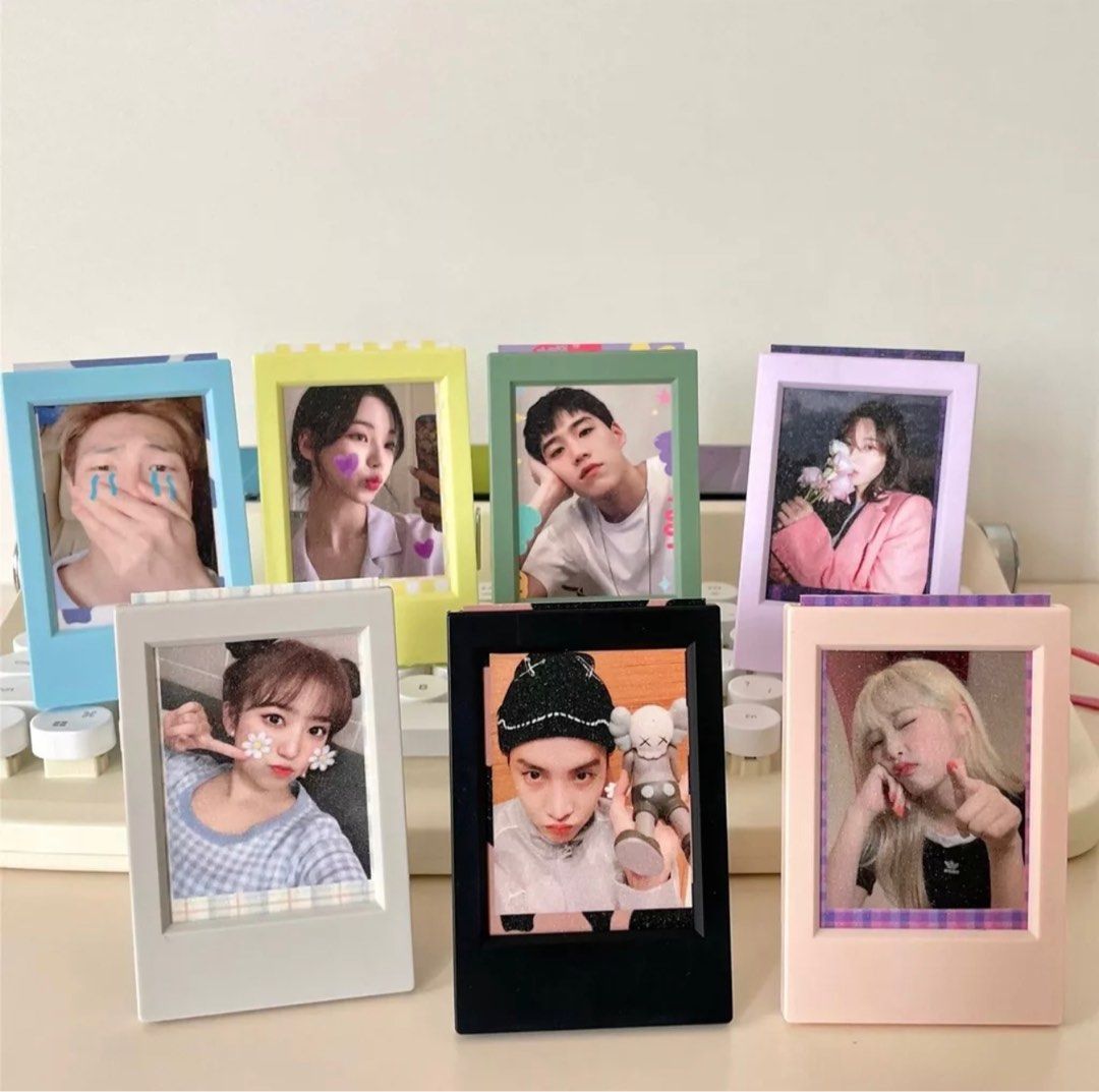 Mini Polaroid Photo Frame with Stand (Grey), Hobbies & Toys, Stationery ...