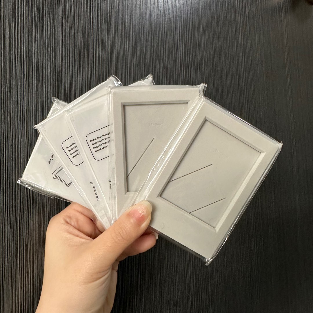 Mini Polaroid Photo Frame with Stand (Grey), Hobbies & Toys, Stationery ...
