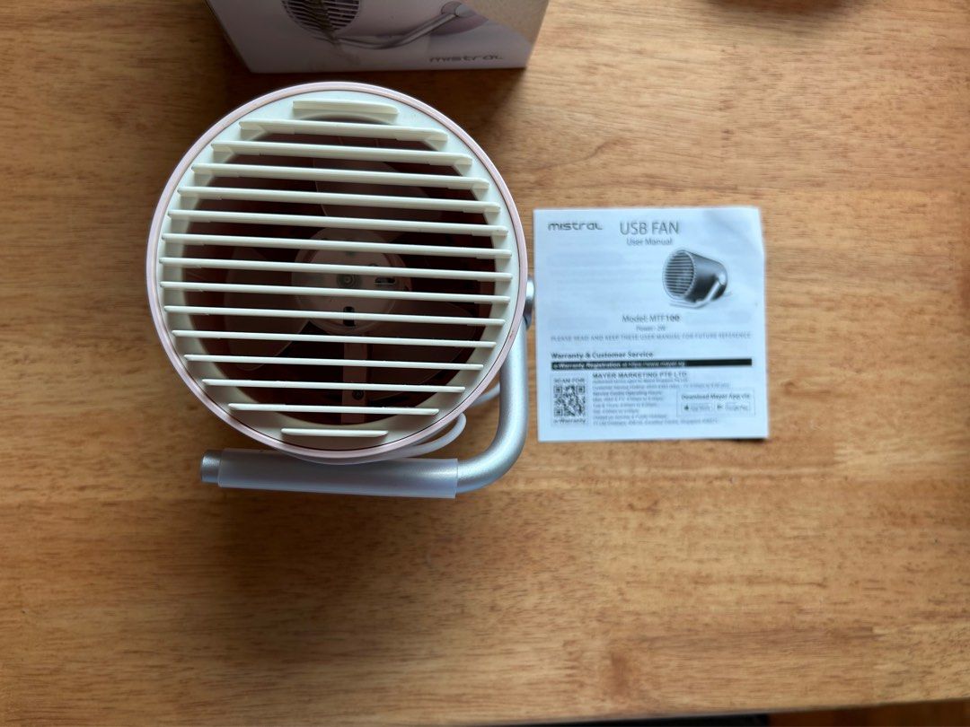 Mistral USB Fan, Furniture & Home Living, Lighting & Fans, Fans on ...