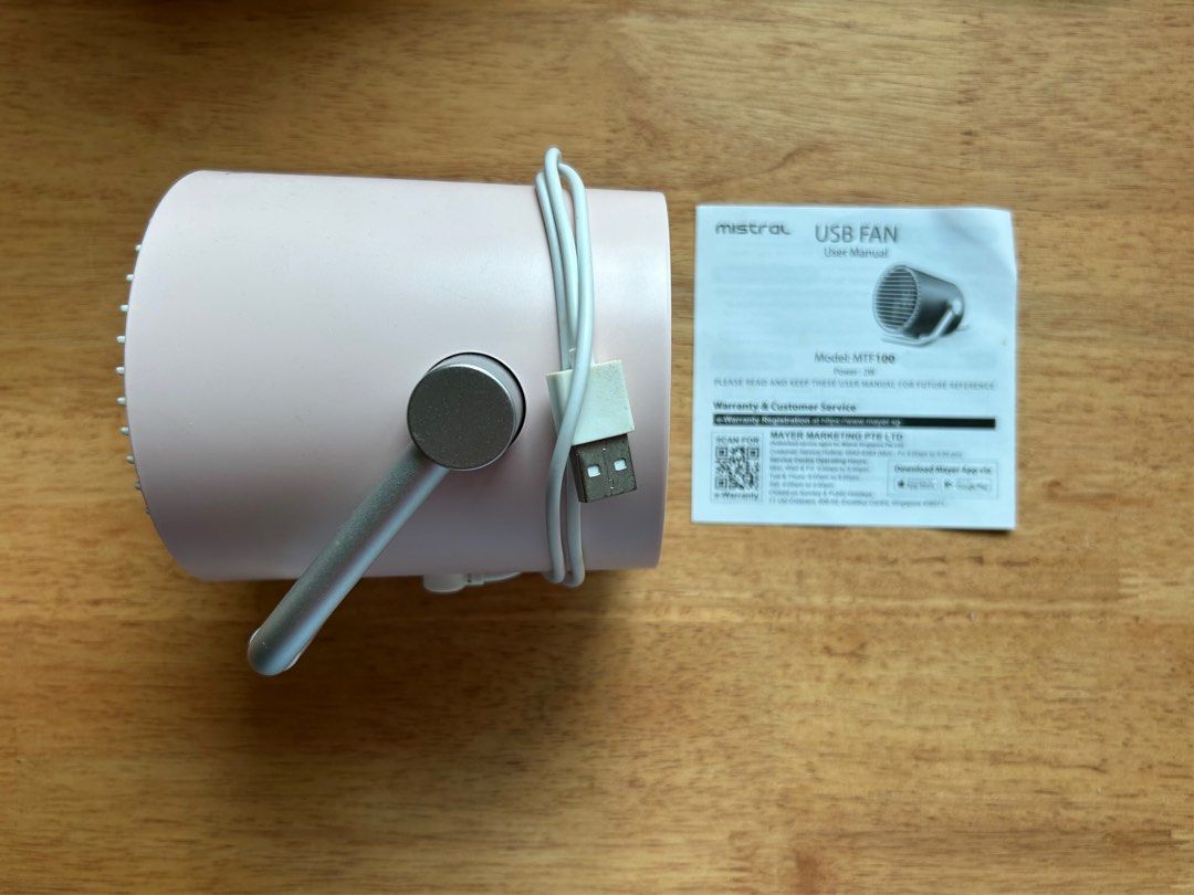 Mistral USB Fan, Furniture & Home Living, Lighting & Fans, Fans on ...