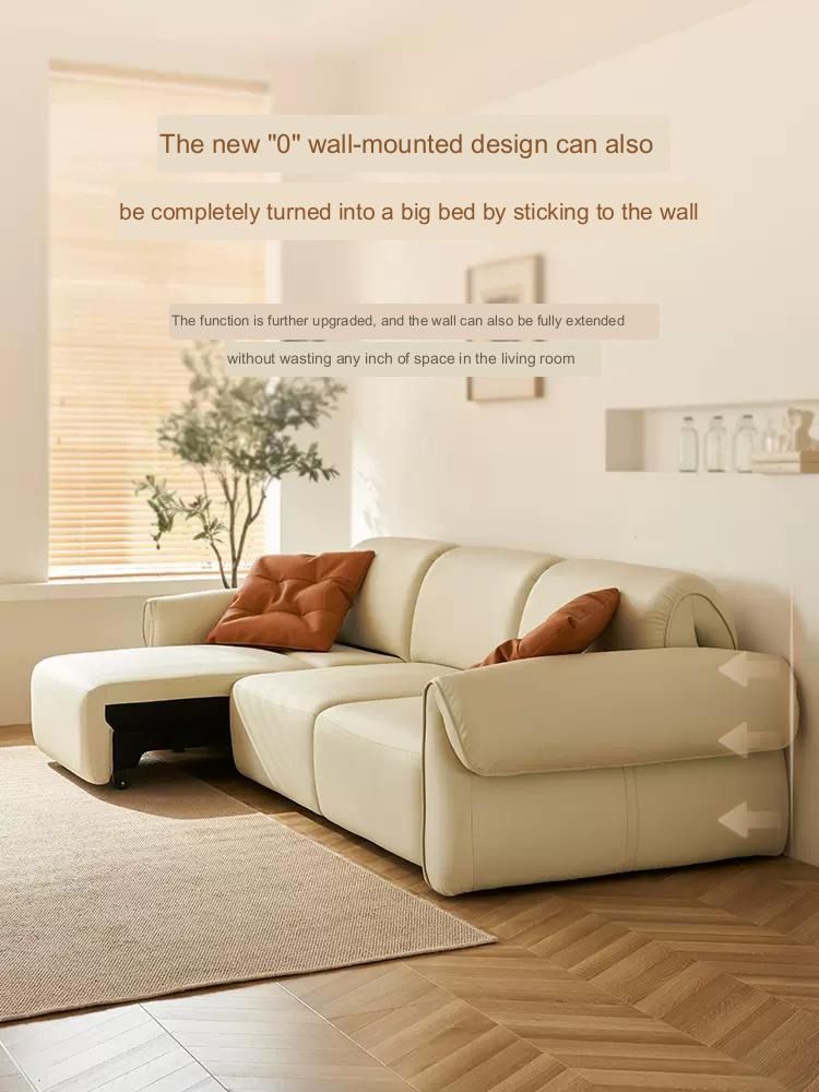 Modern minimalist electric function automatic remote control leather ...