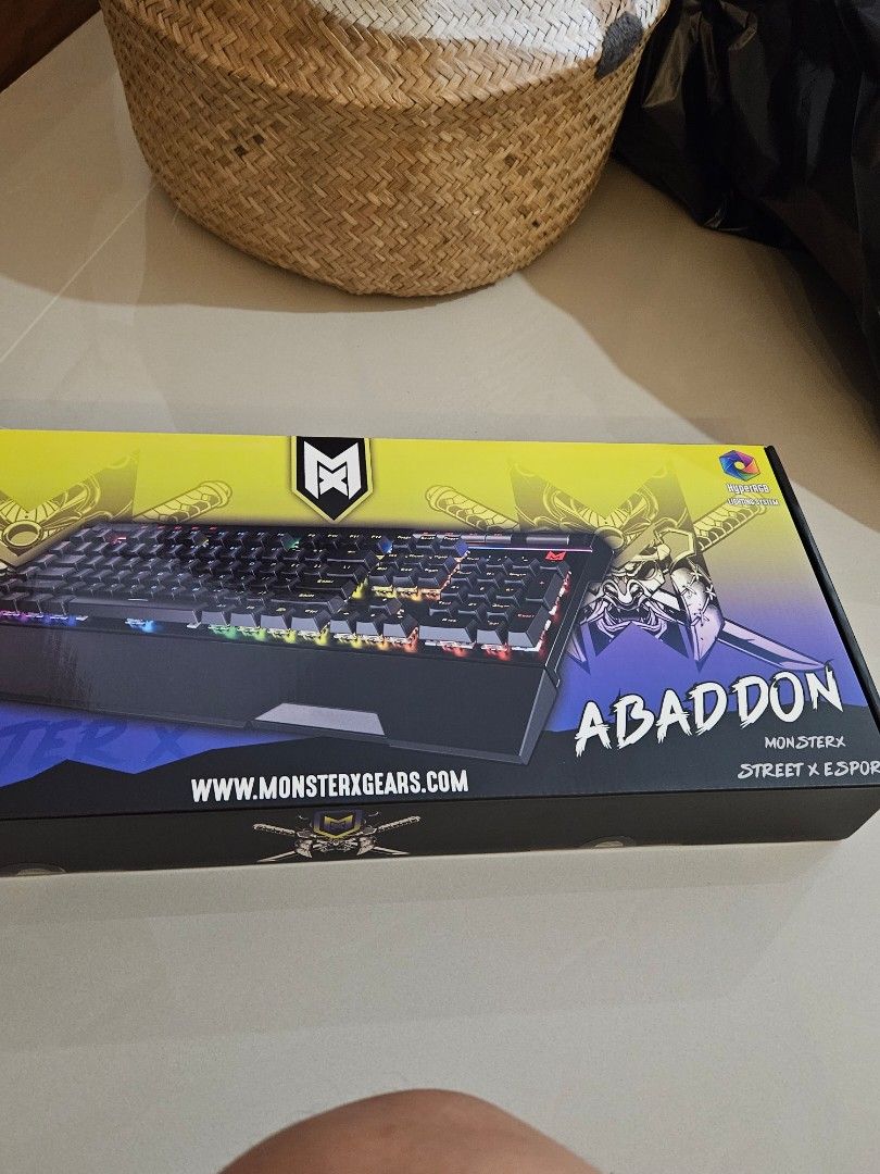 Monsterx Abaddon keyboard, Computers & Tech, Parts & Accessories, Computer Keyboard on Carousell