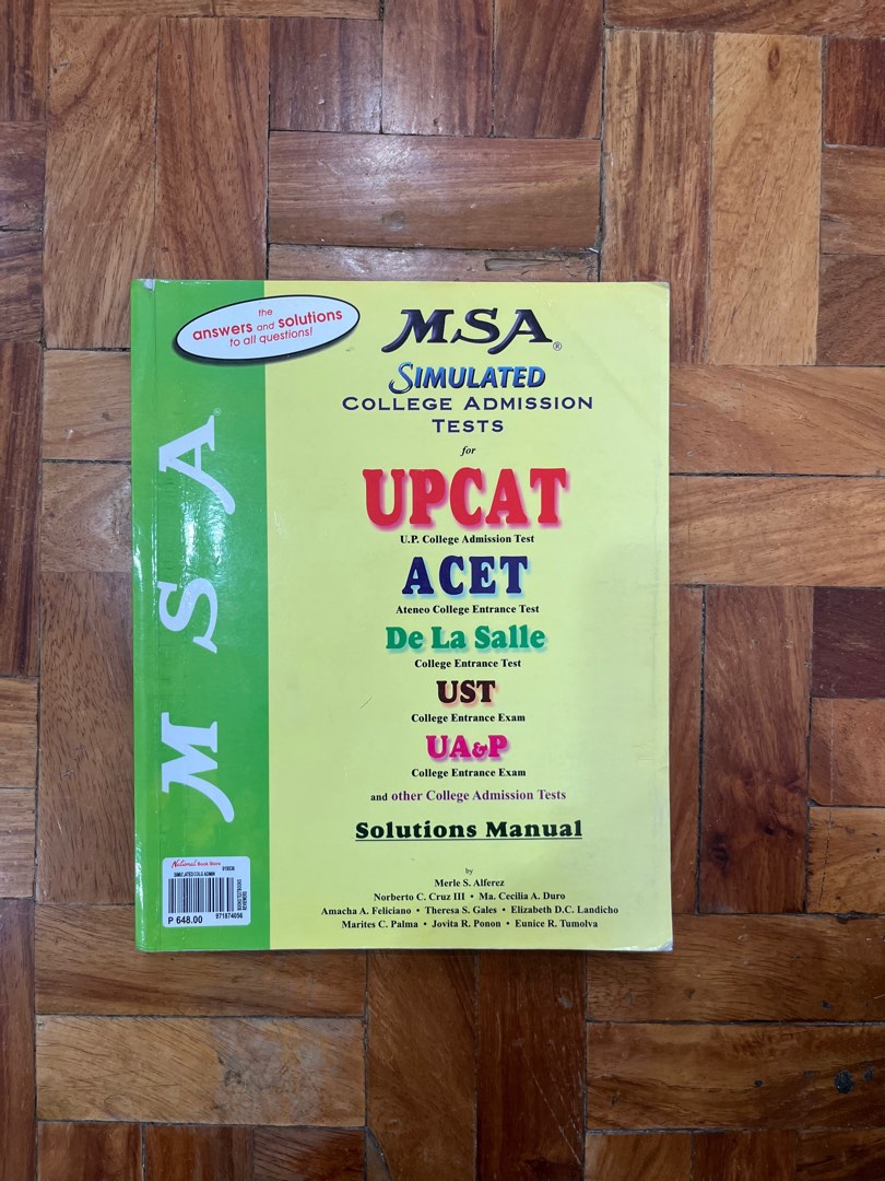 MSA College Admission Reviewer, Hobbies & Toys, Books & Magazines ...