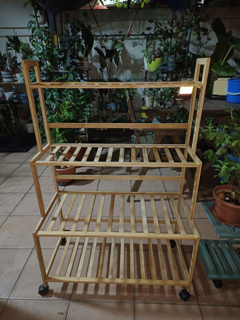 Multi layer plants/flowers rack/stand gardening with wheels, Furniture ...