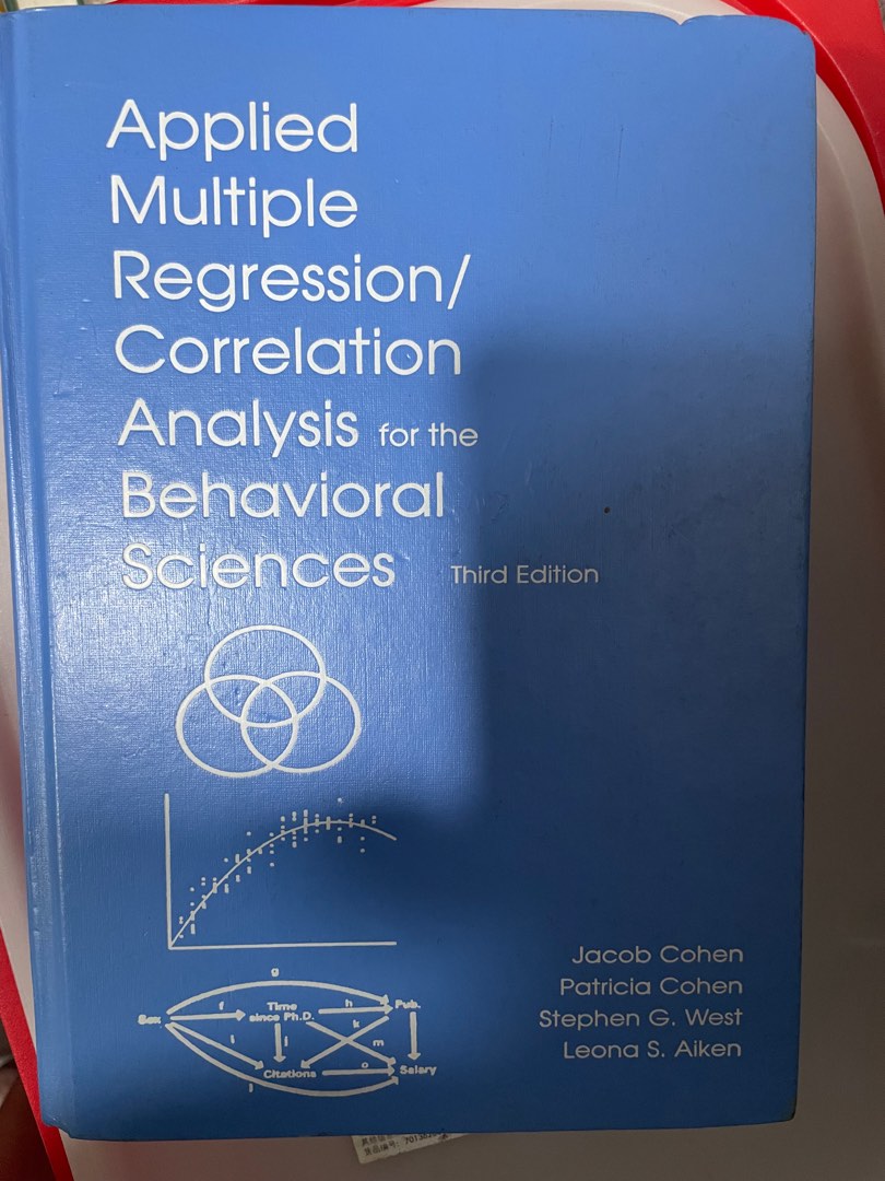 Multiple regression book, Hobbies & Toys, Books & Magazines, Textbooks ...